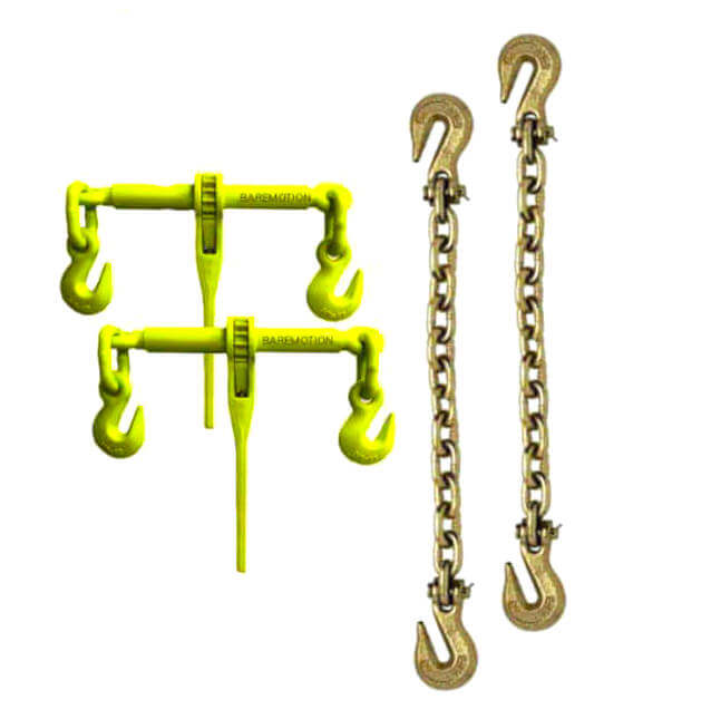 5 16 Grade 70 Transport Chain Hi Vis Ratchet Load Binder Kit 2 Pack 5 16 Grade 70 Transport Chain Hi Vis Ratchet Load Binder Kit 2 Pack