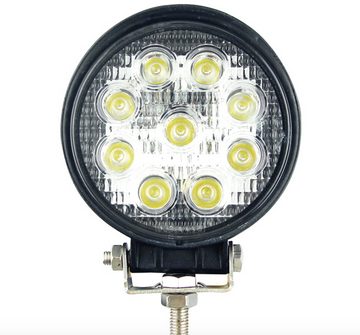 27-Watt Round LED Work Light 1900 Lumens – Baremotion